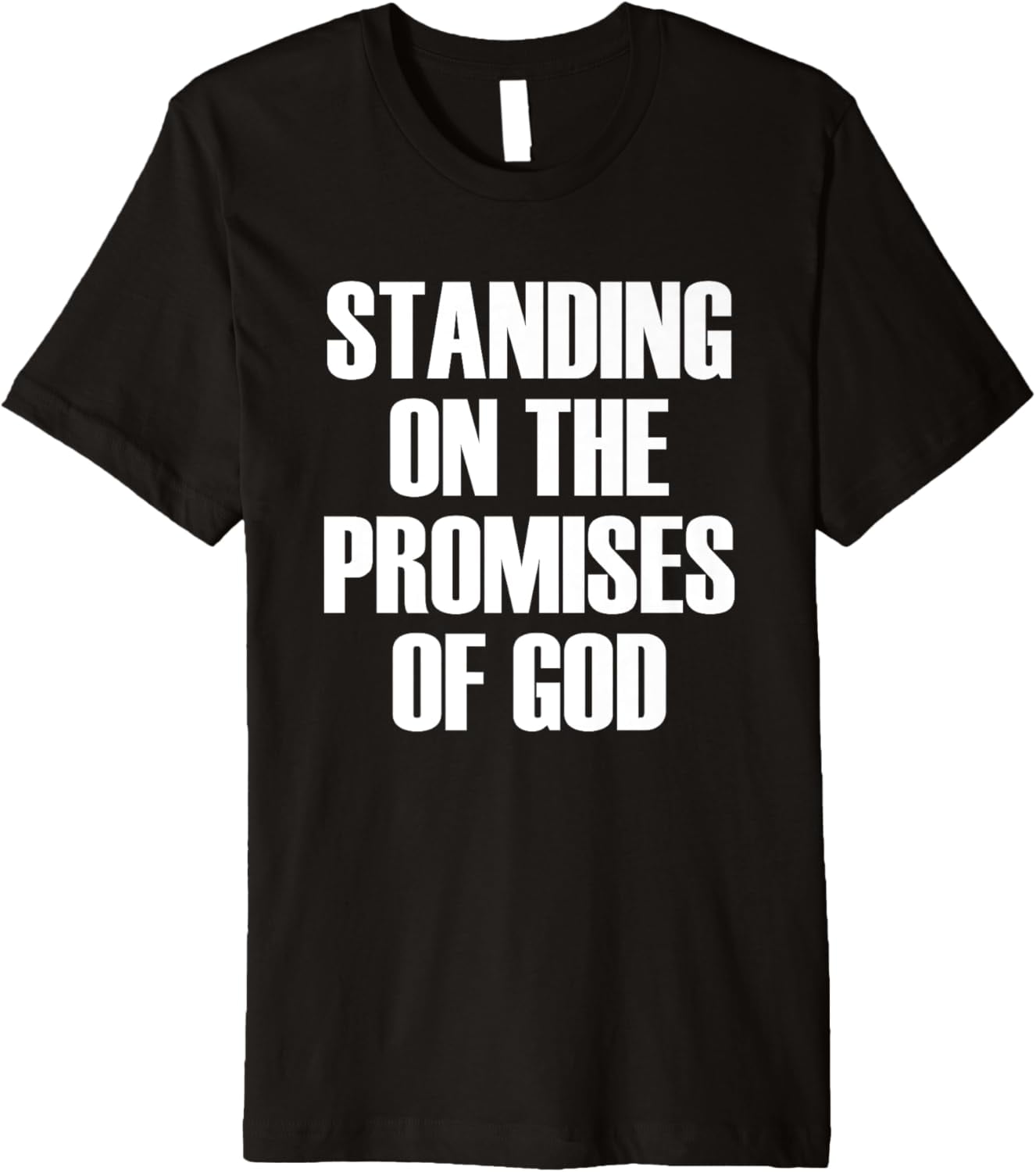 Standing On The Promises Of God - Bible Faith Quote T-Shirt men and ...