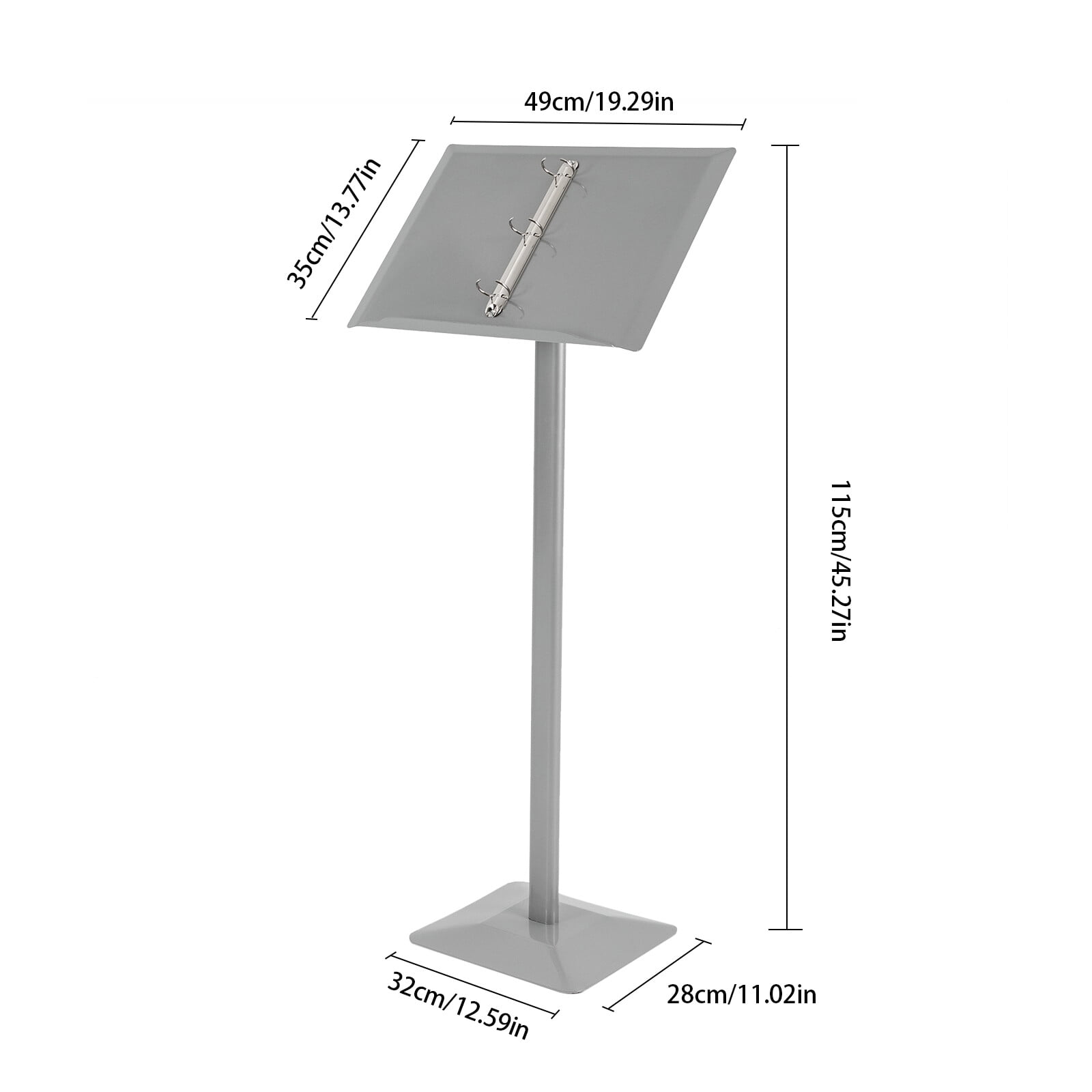 Standing Page Flip Menu Display Rack Ring Binder Stand Floor Standing ...