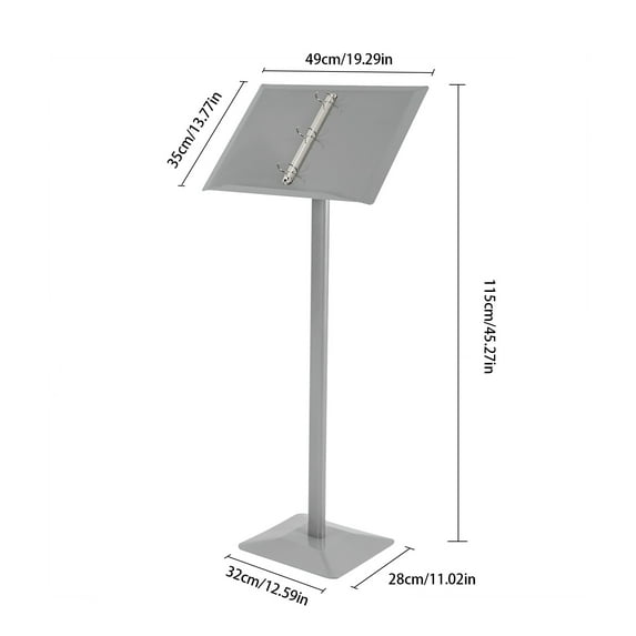 Standing Page Flip Menu Display Rack Ring Binder Stand Floor Standing ...