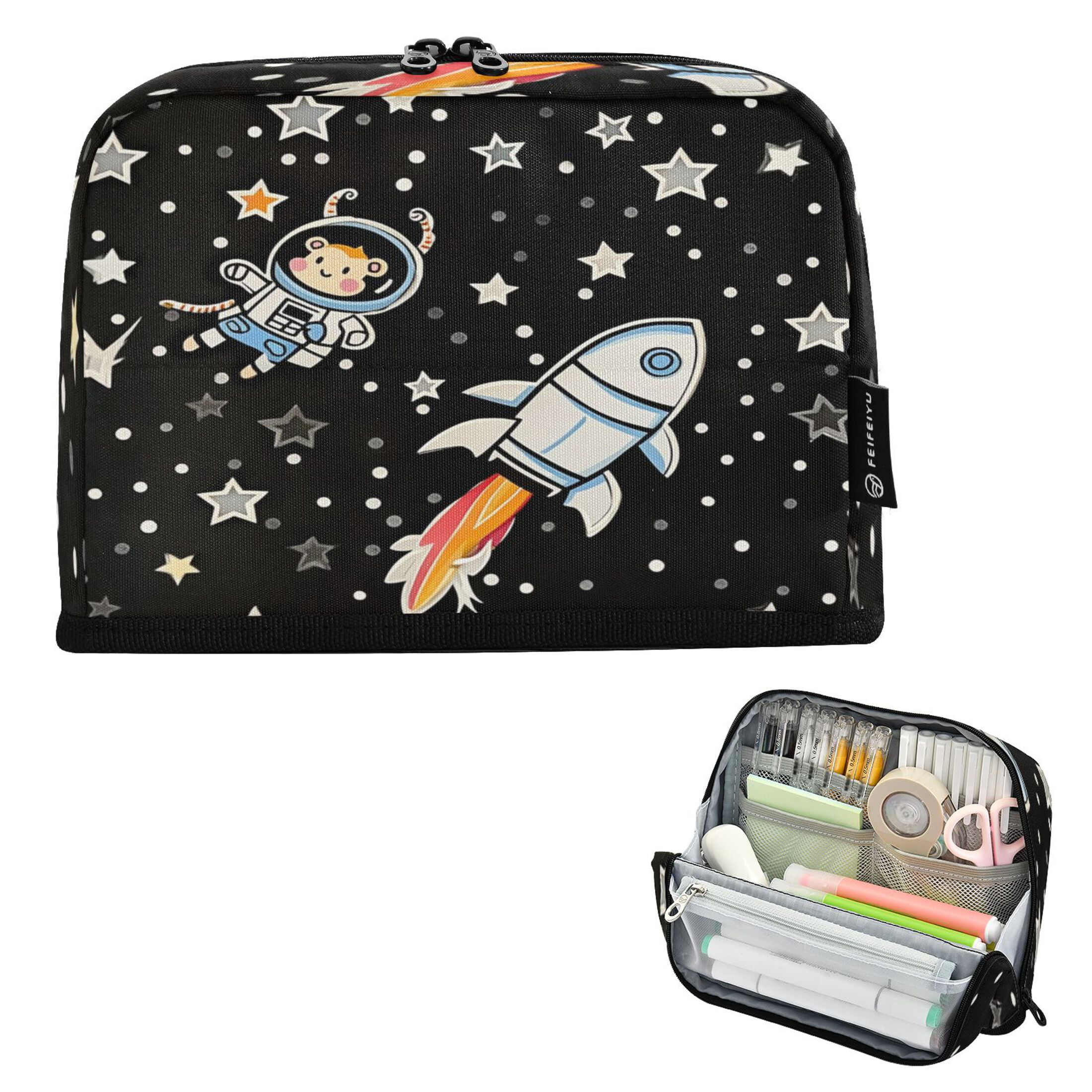 Standing Pencil Case with Base Large Capacity Stationery Pouch Pen Bag ...