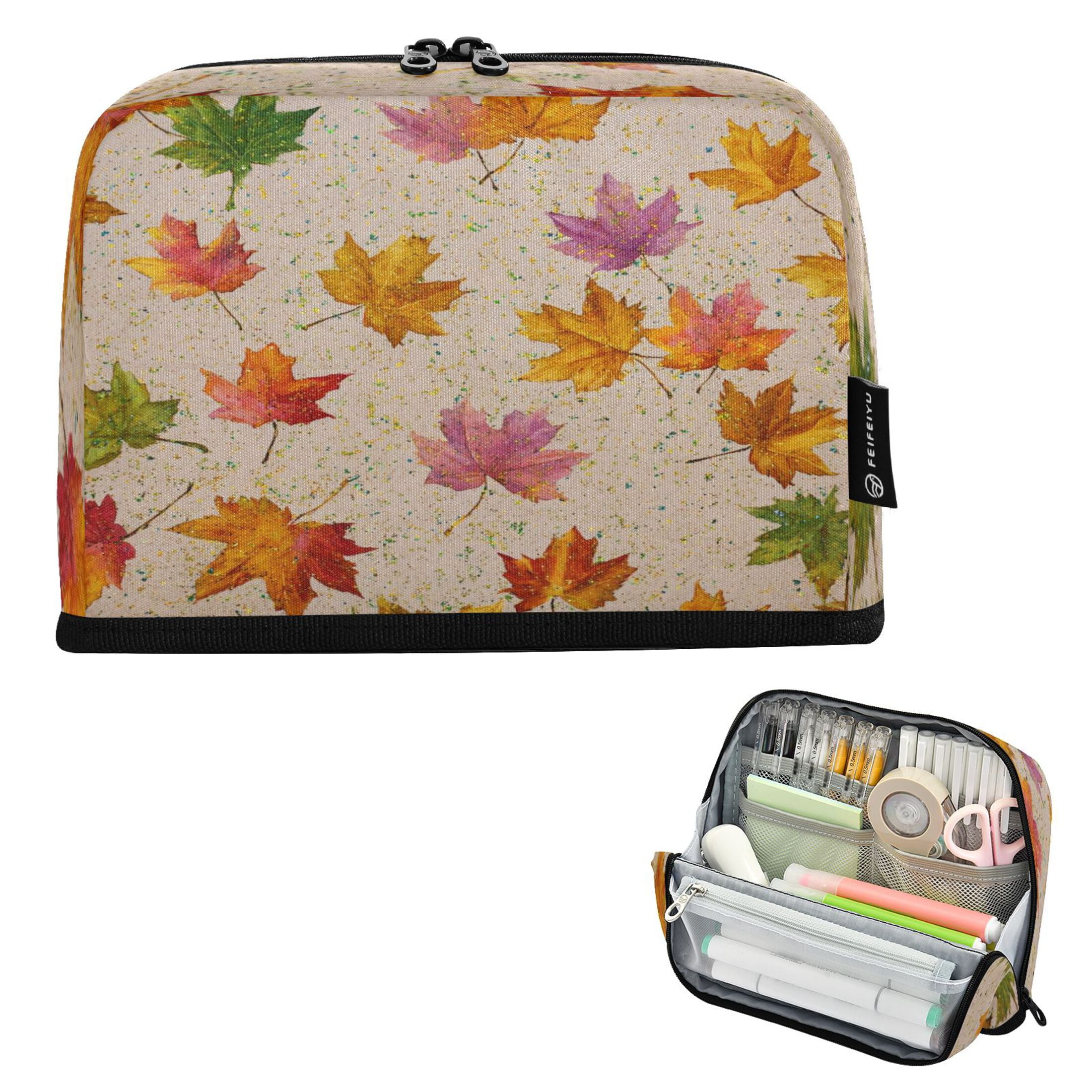 Standing Pencil Case with Base Large Capacity Stationery Pouch Pen Bag ...