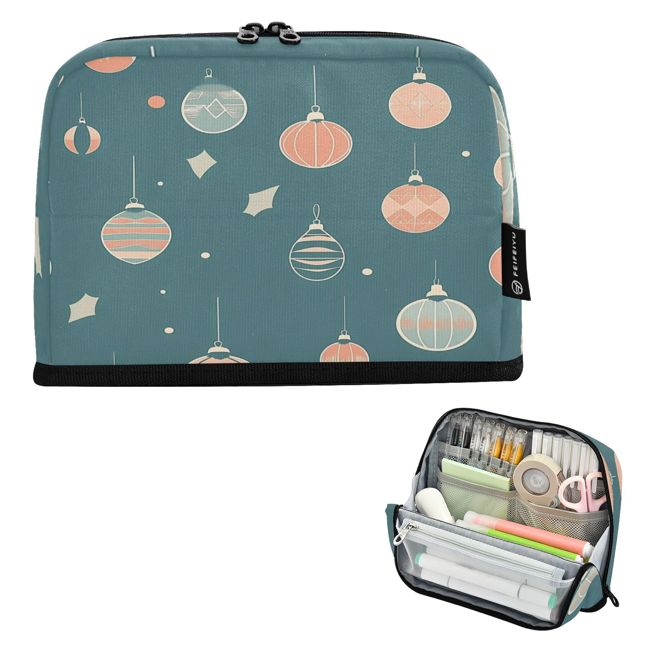 Standing Pencil Case with Base Large Capacity Stationery Pouch Pen Bag ...