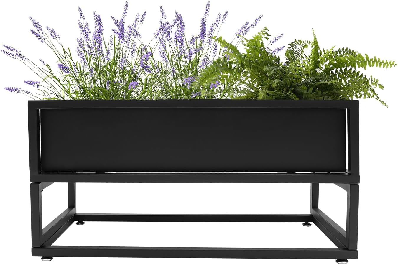 Standing Planter Box, 14 Inch Outdoor/Indoor Metal Planter Box Elevated ...