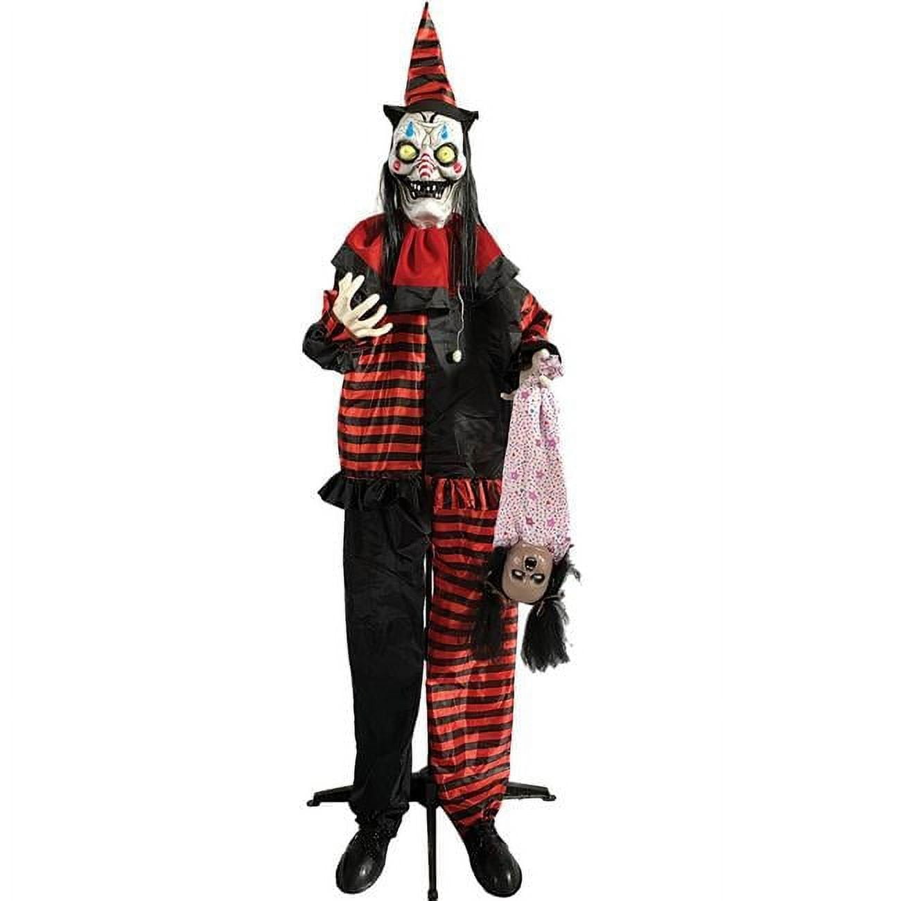 Implementar Standing Shaking Clown, Animated Scary Halloween Prop ...