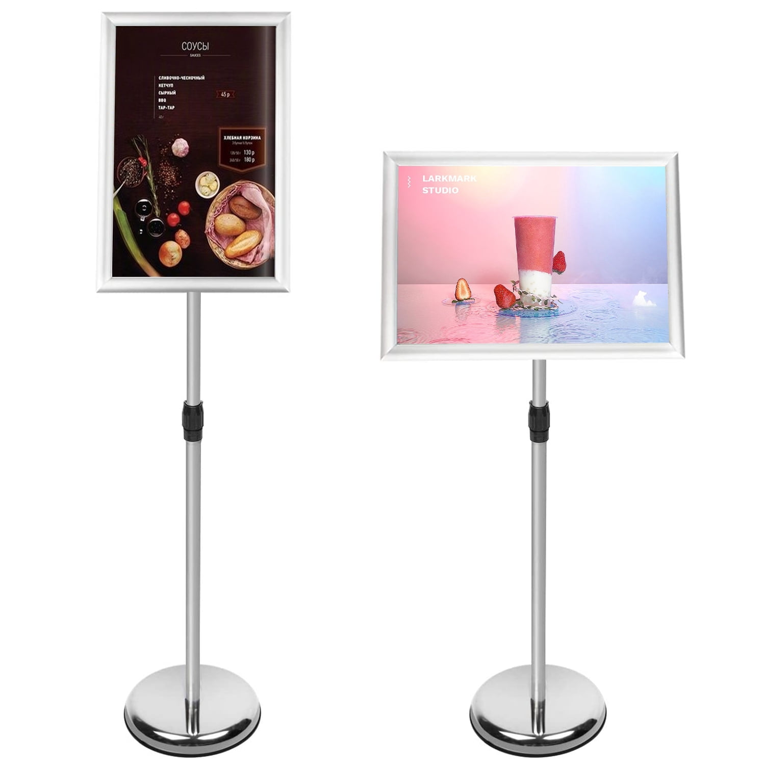 Adhino Portable Outdoor Message Board, Telescopic Aluminum Stand ...