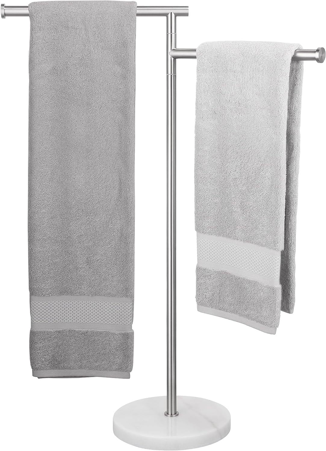 Standing Towel Racks for Bathroom Floor, Freestanding Swivel Standing 2 ...