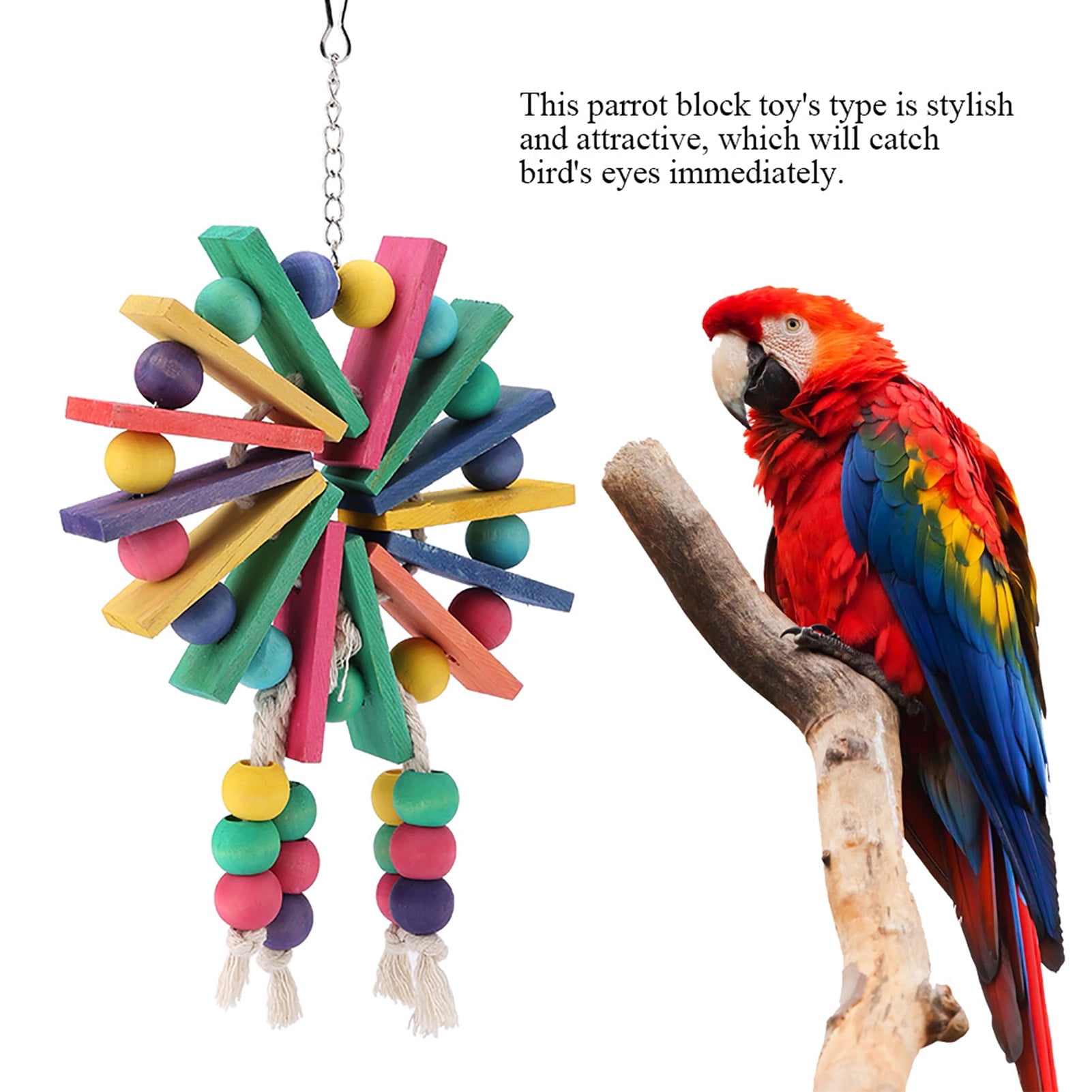 Standing Toy, Hanging Toy Parrot Swing,Parrot Toy Bird Toys Hanging ...