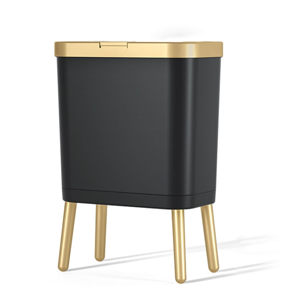 Standing Trash Can Medium Capacity Trash Container with Press Open ...
