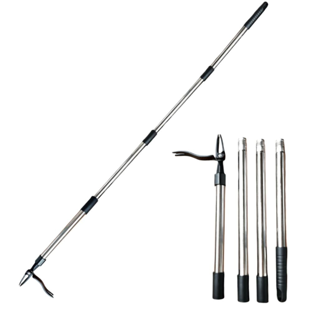 Standing Weed Puller Tool With Long Handle, Stainless Steel 2-claw ...