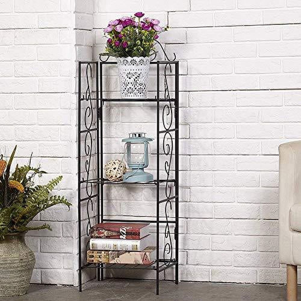 Standing Wire Shelf Shelving Unit Bakers Rack Metal Rustproof Organizer ...