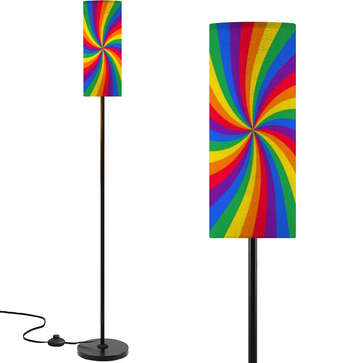 Standing Lamps Sunlight spiral wide Faded rainbow Sun beam ray sunburst ...