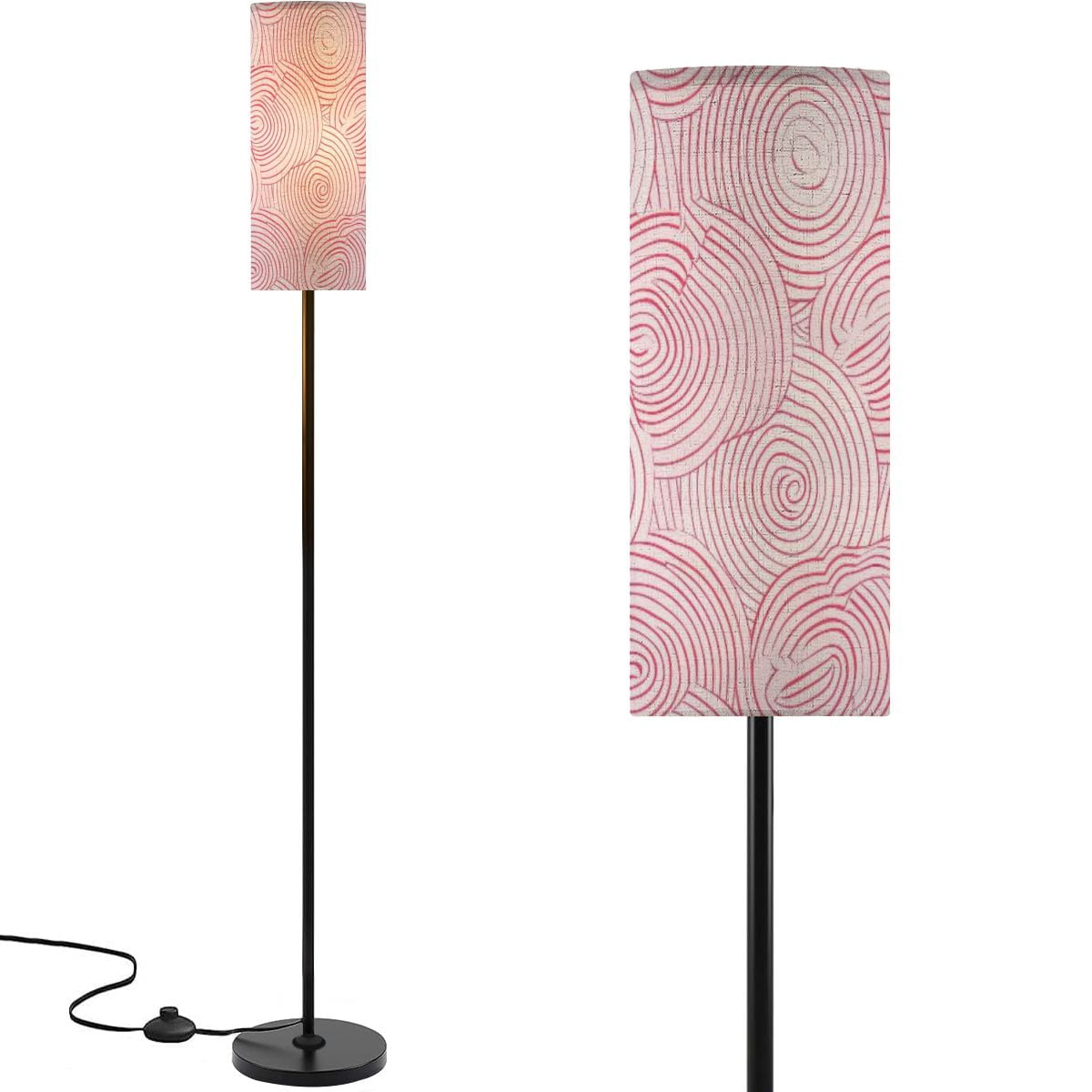 Standing Lamps Sweet pink geometric line circle abstract seamless ...