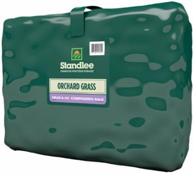 Standlee 1300-20021-0-0 Premium Orchard Grass Grab & Go Compressed Bale ...