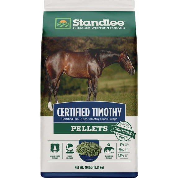 Standlee, Timothy Pellets, 40 lb, noxious weed free certified - Walmart.com