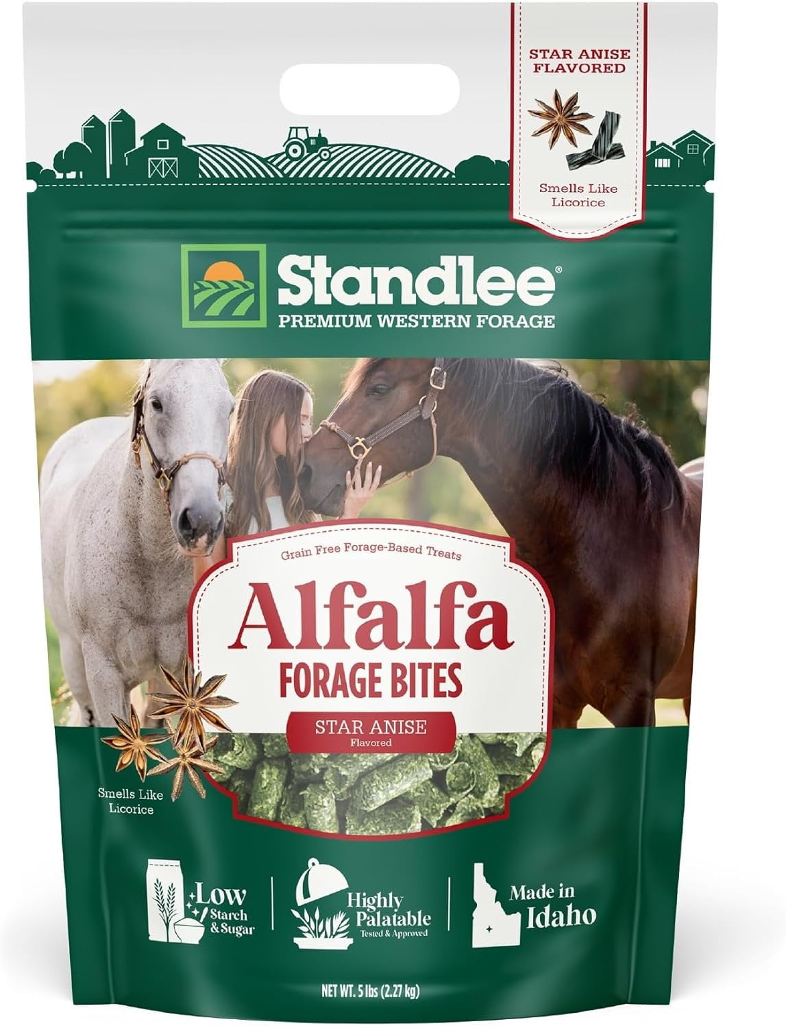 Standlee Premium Western Forage Alfalfa Forage Bites, 5 Lb Bag Star ...