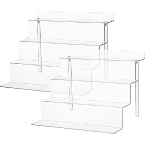 Stands for Display,4 Step Display Riser Clear Cupcakes Perfumes Cologne ...