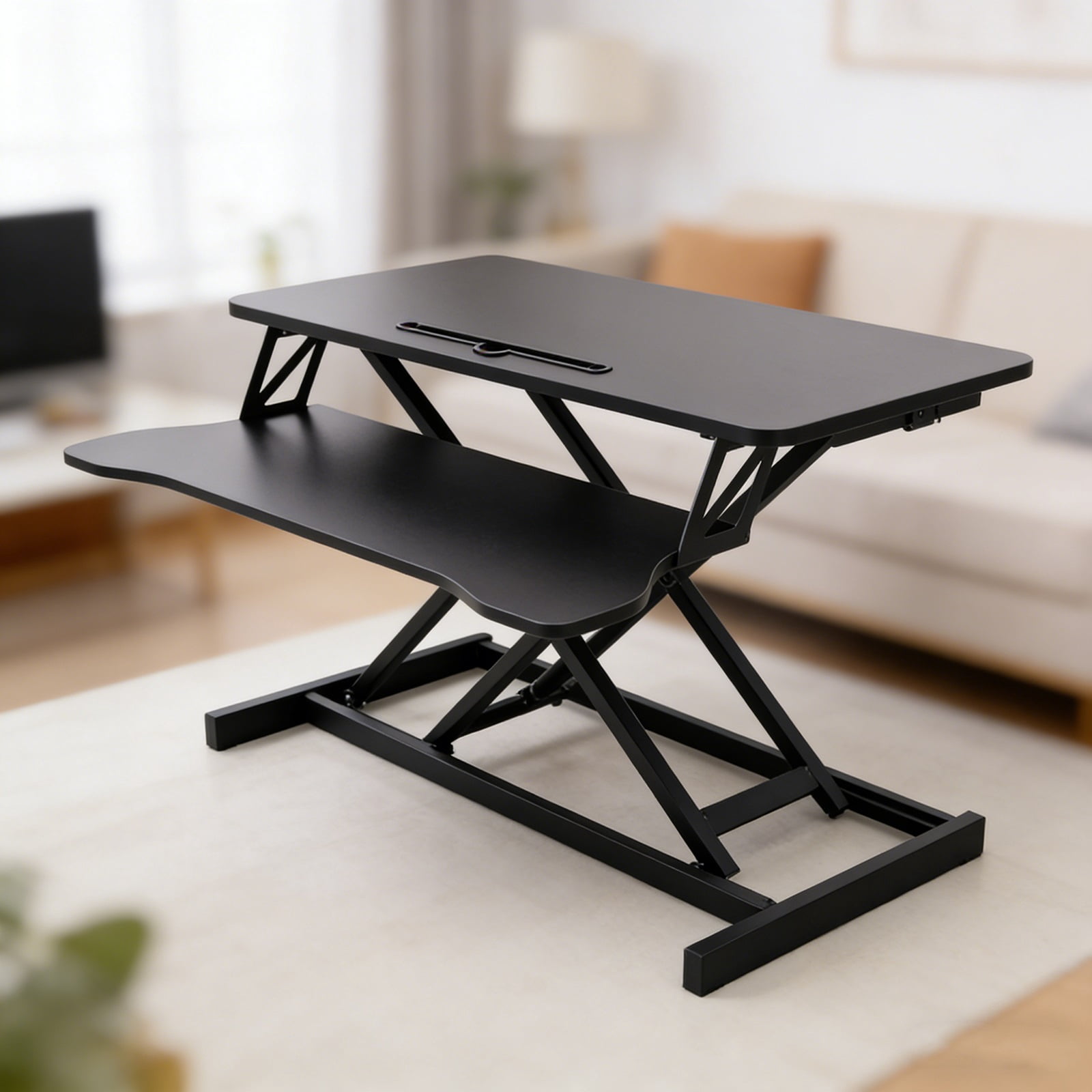Standup Desks for Home Office - Height-Adjustable Desktop Riser: Stand ...
