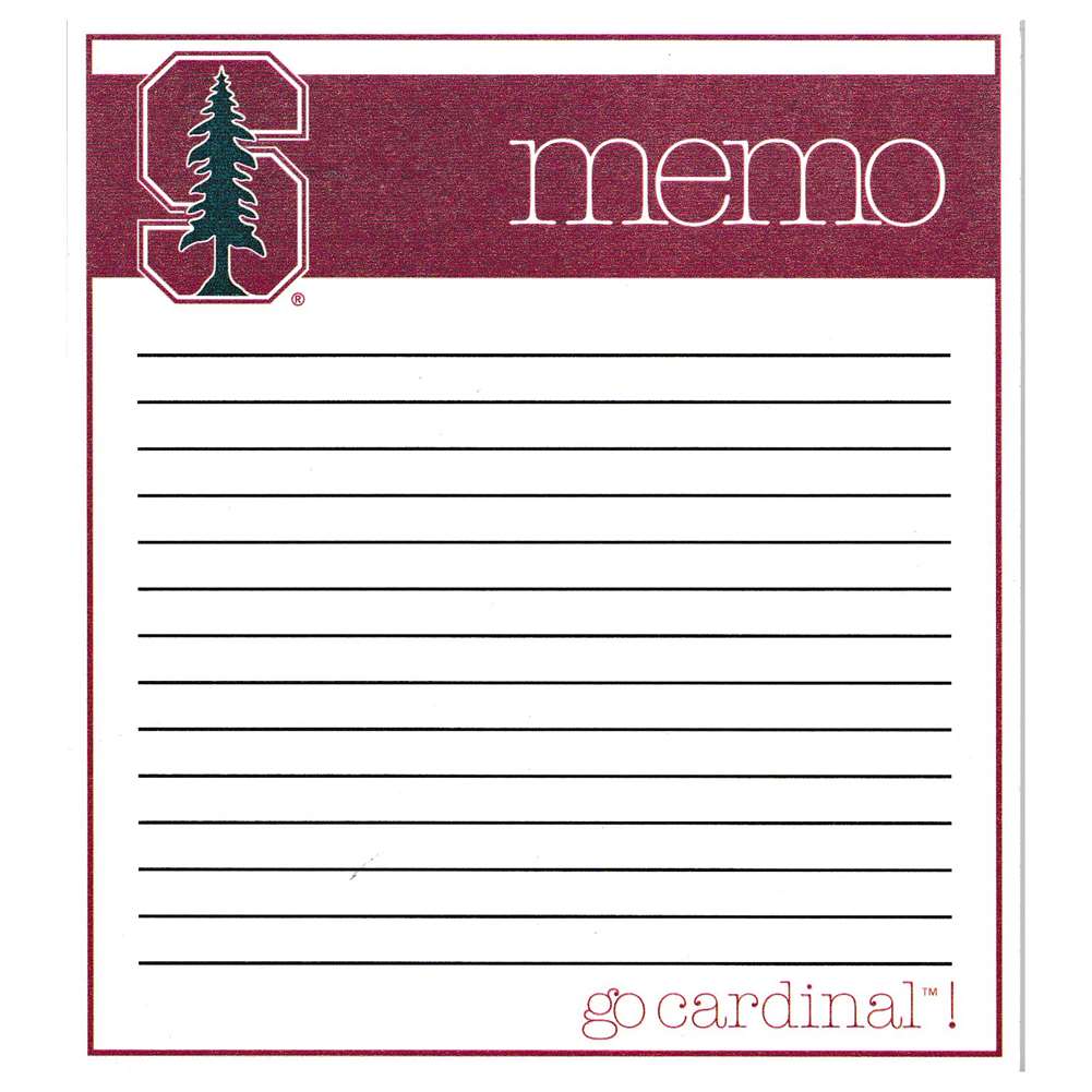 Stanford Cardinal Memo Note Pad - 2 Pads - Walmart.com