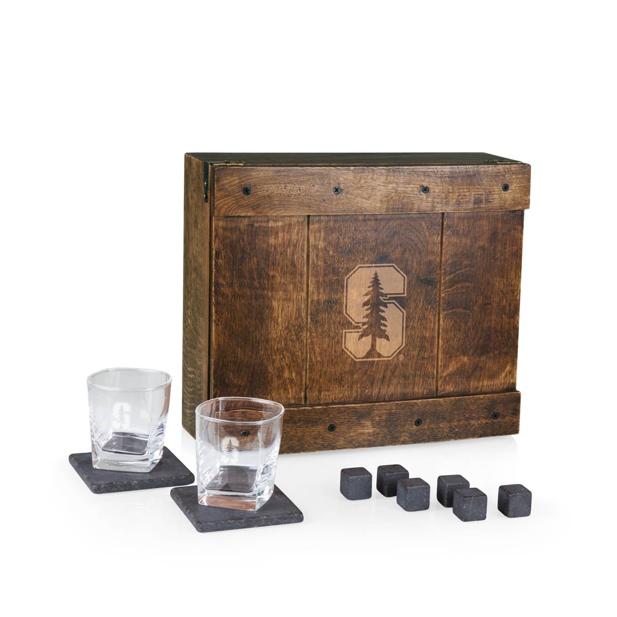 Stanford Team Sports Cardinal Whiskey Box Drink Set - Walmart.com