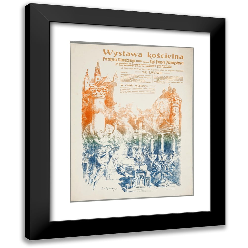 Stanisław Batowski-Kaczor 12x14 Black Modern Framed Museum Art Print ...