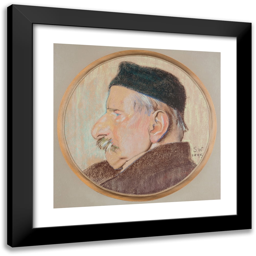 Stanisław Wyspiański 20x20 Black Modern Framed Museum Art Print Titled ...
