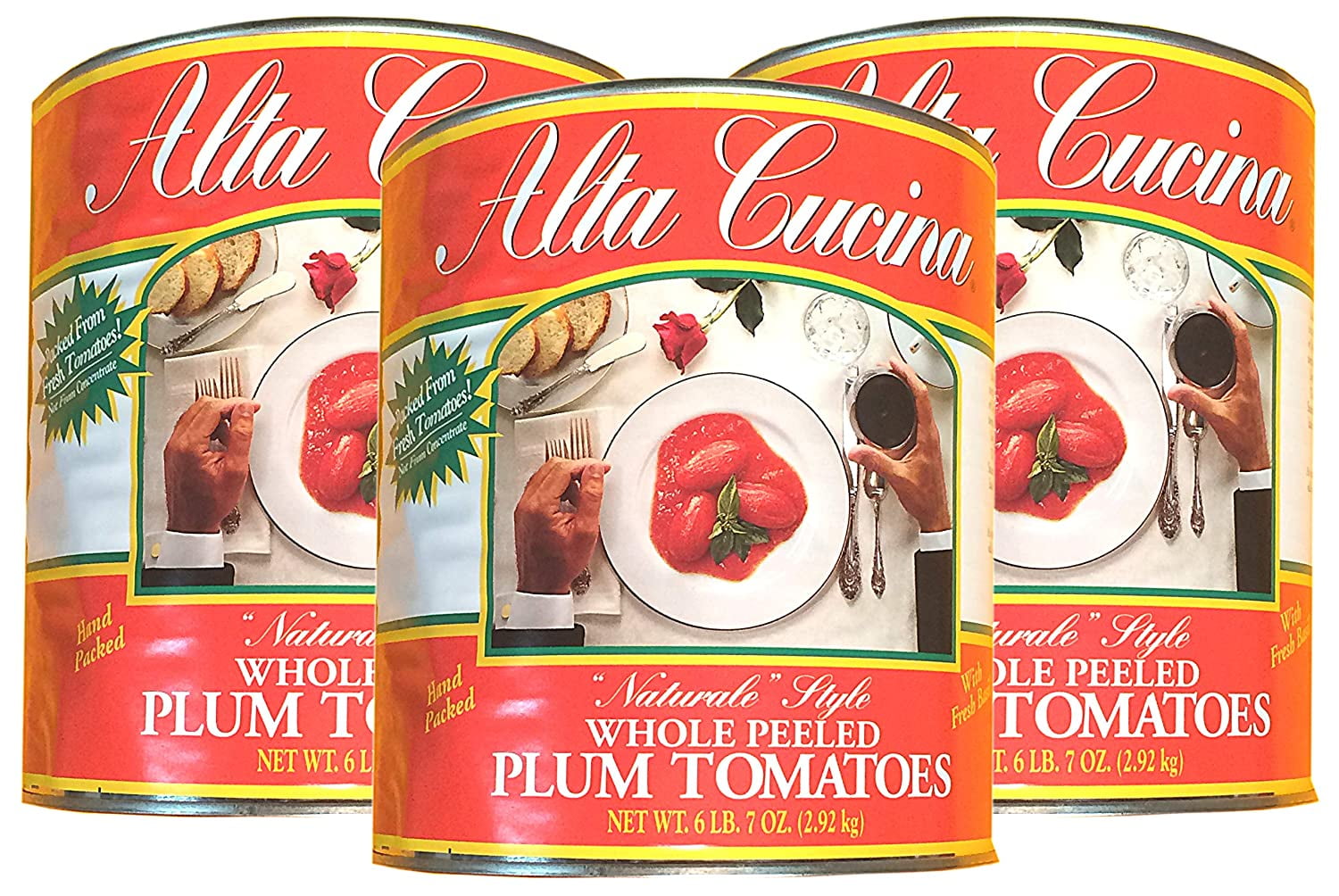 Stanislaus, Alta Cucina Whole Peeled Plum Tomatoes 103 oz (Pack of 3 ...