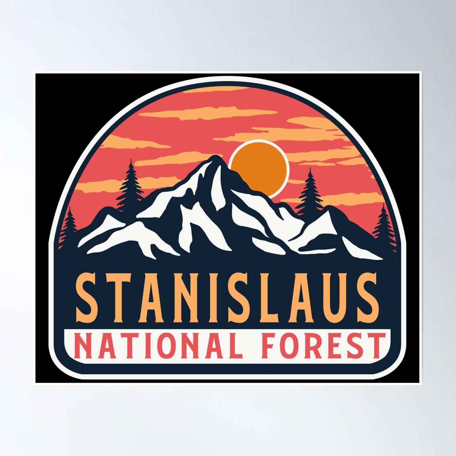 Stanislaus National Forest Poster Wall Art, Modern Wall Decor, 16x24 ...