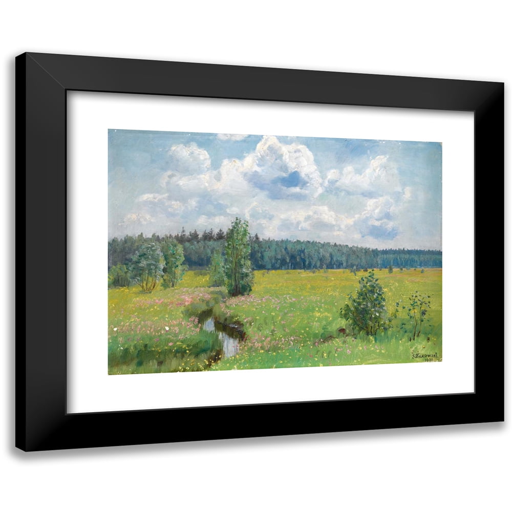 Stanislaw Zukowski 24x19 Black Modern Framed Museum Art Print Titled ...