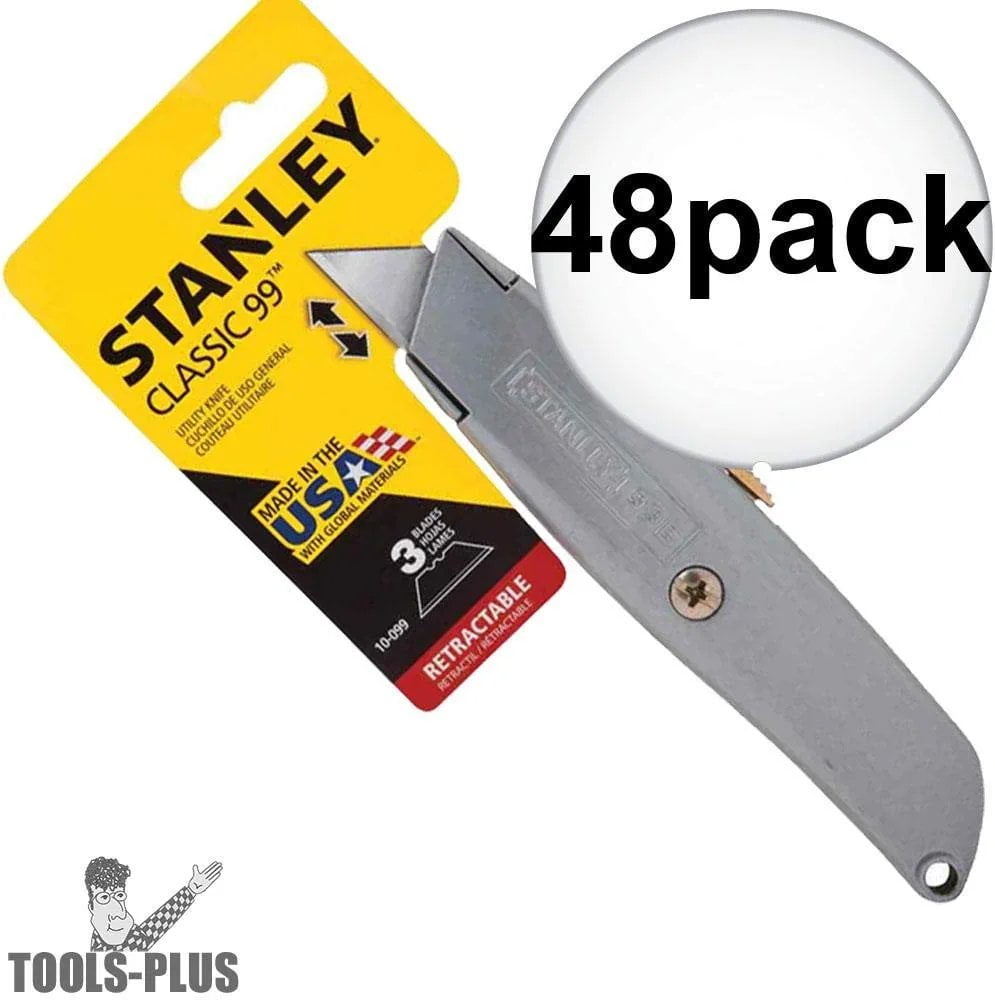 Stanley 10-099 Classic 99 Retractable Utility Knife 48-Pack - Walmart.com