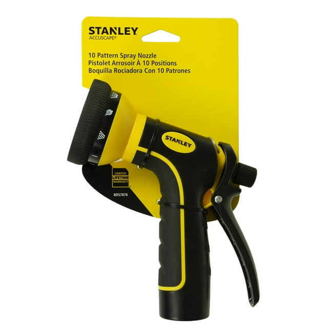 Stanley 10 Pattern Spray Nozzle Garden Car Wash made for Standard Hose ...