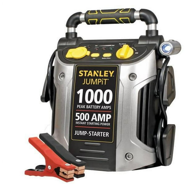 Stanley 1000 Peak Amp Battery Jump-Starter - Walmart Business Supplies
