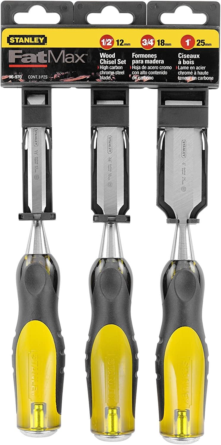 Stanley 16-268 FatMax Wood Chisel Set, 3-Piece - Walmart.com