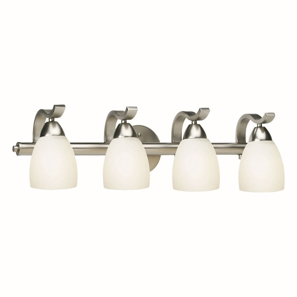Stanley 2-Light Brushed Nickel Bath Light - Walmart.com