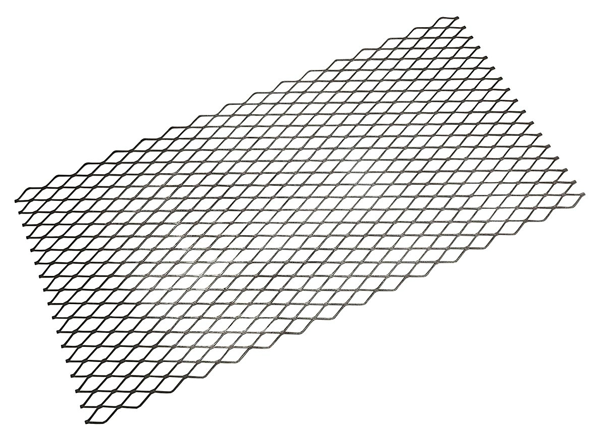 Stanley 215780 Expanded Metal Sheet, Plain Steel, 13 Gauge, 32" x 16 ...