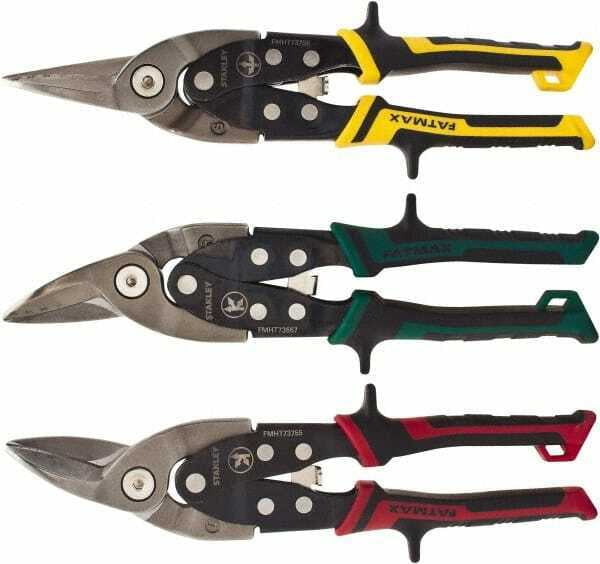 Stanley 3 Piece Aviation Snip Set Left, Right, Straight, 10" OAL, 1-15/ ...