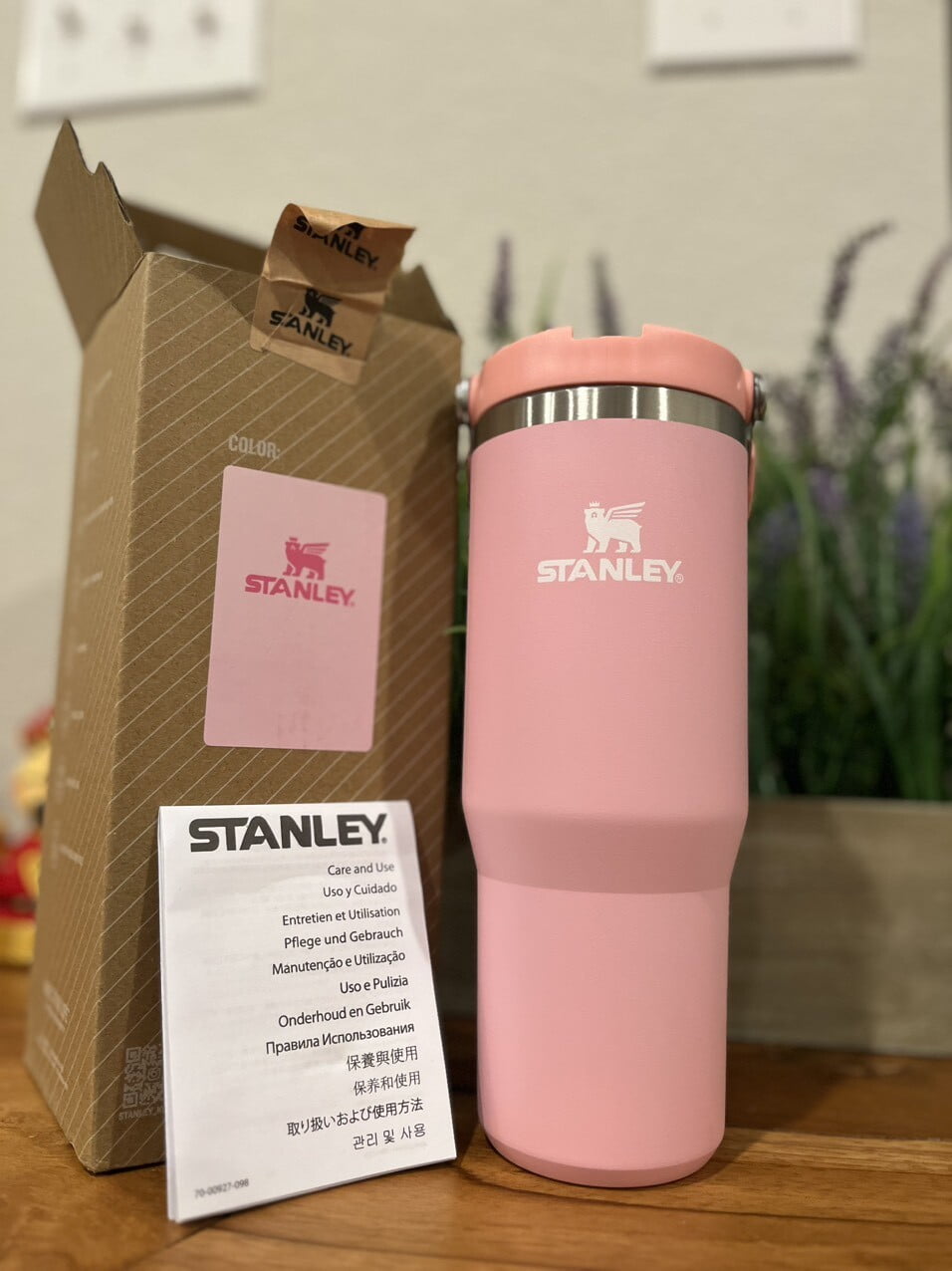 Stanley 30 Oz. IceFlow Tumbler with Flip Straw Cherry Blossom - Walmart.com