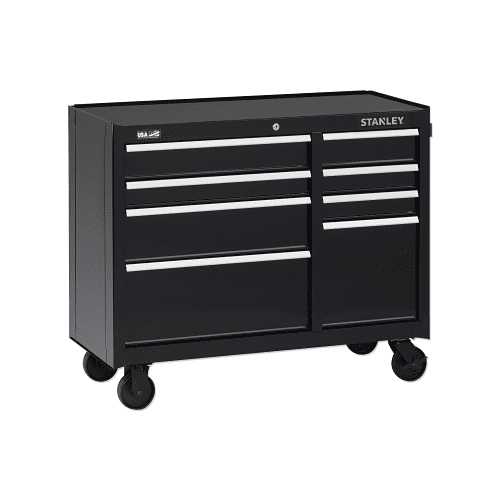 Stanley 300 Series Rolling Tool Cabinet, 8-Drawer, 41 In, Black - 1 per ...