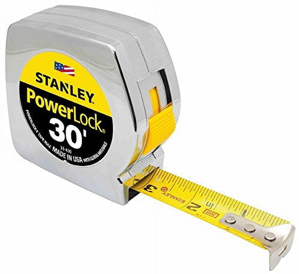 Stanley 33-430 1" X 30' PowerLock Tape Measure, 4 Pack - Walmart.com