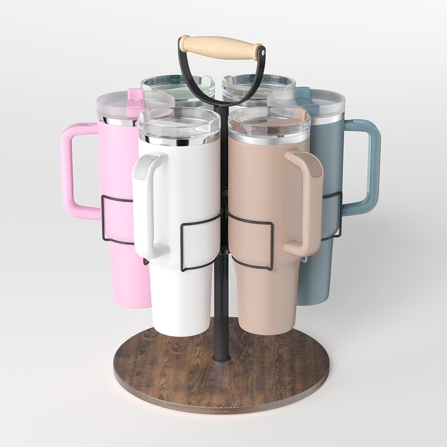 Stanley 40 oz Cup Organizer with Handle, Rotating Tumbler Holder, Water ...