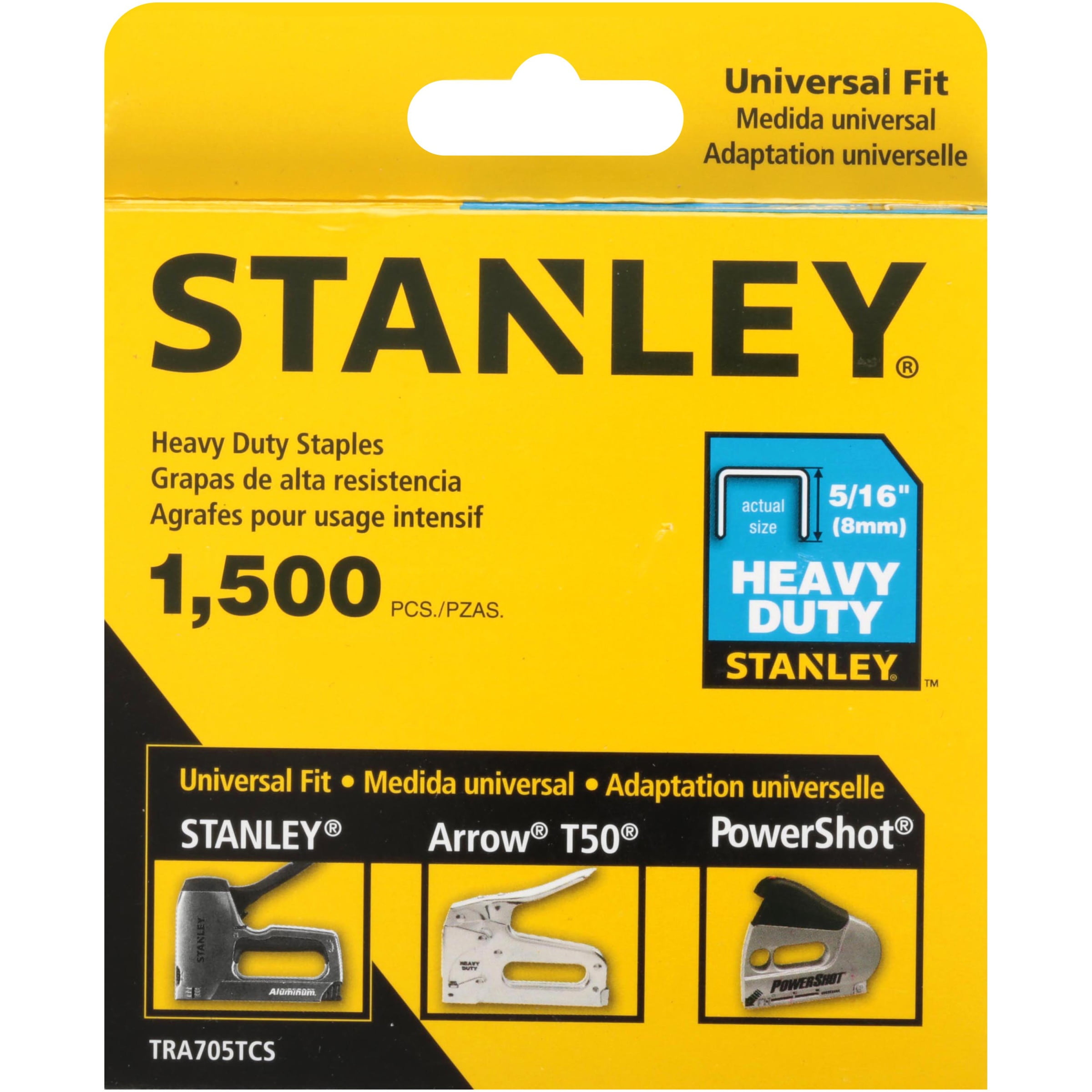 Stanley 5/16-Inch Heavy Duty Staples, 1500 Count - Walmart.com