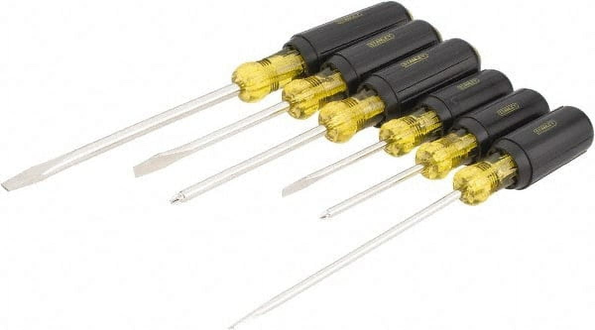 Stanley 6 Piece Cabinet, Phillips & Slotted Screwdriver Set Bit Sizes ...