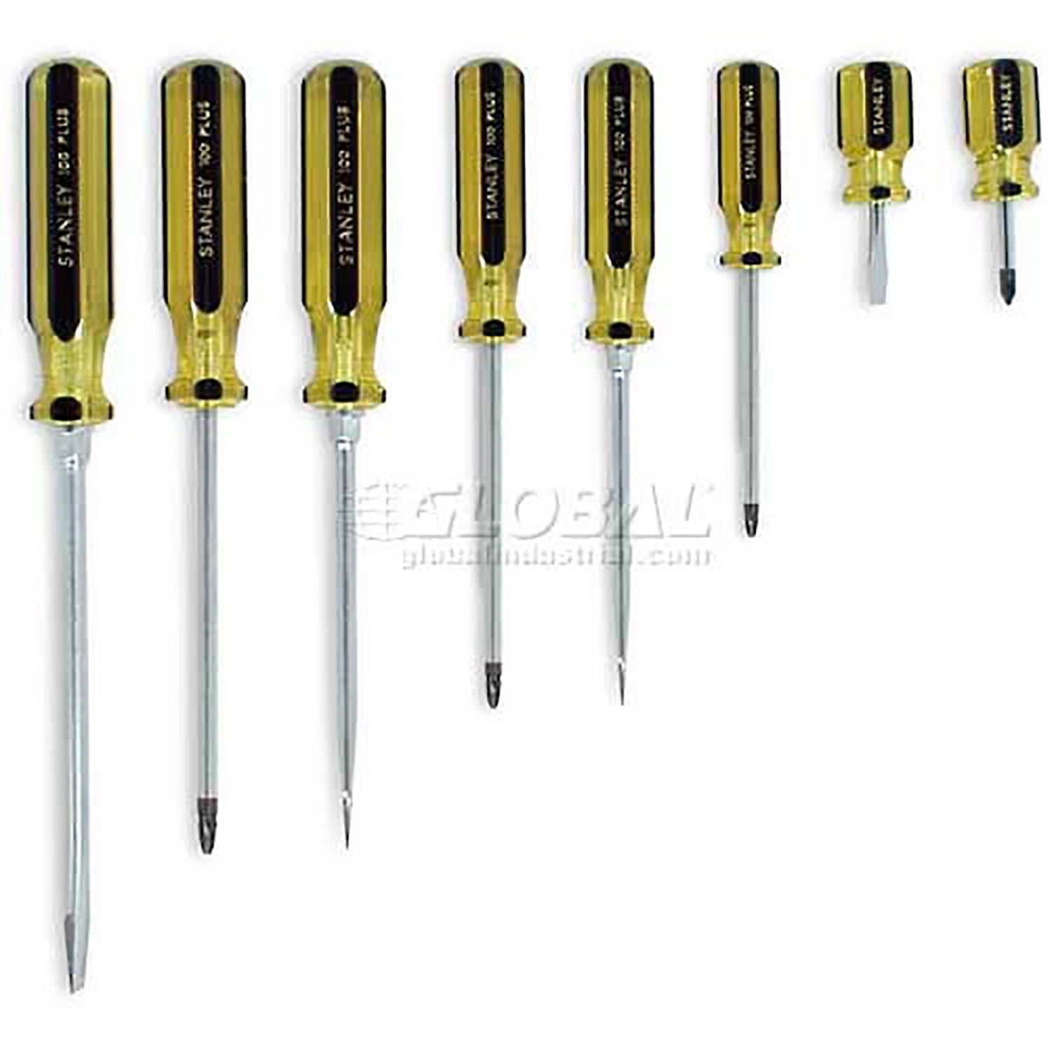 Stanley Tools B248198 Stanley 66-158-A 100 Plus Screwdriver Set - 8 ...