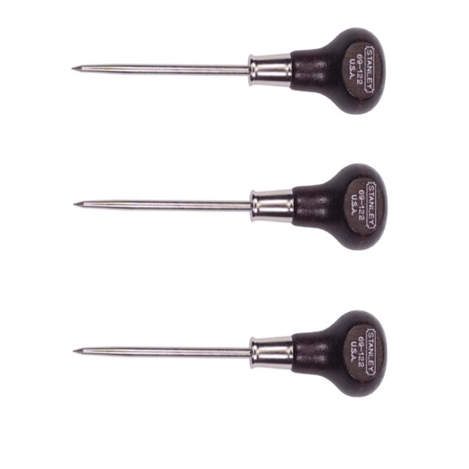 Stanley 69-122 6-1/16-Inch Wood Handle Scratch Awl, 3 Pack - Walmart.com