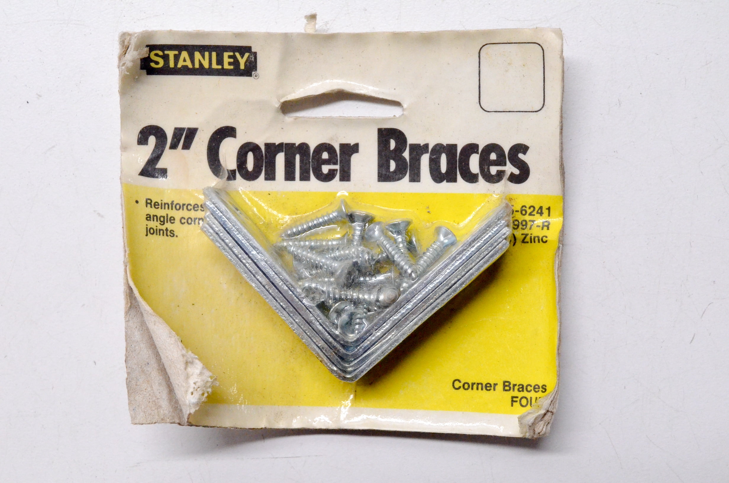 Stanley 75-6241 2" Corner Braces w/ Screws Kit NOS - Walmart.com