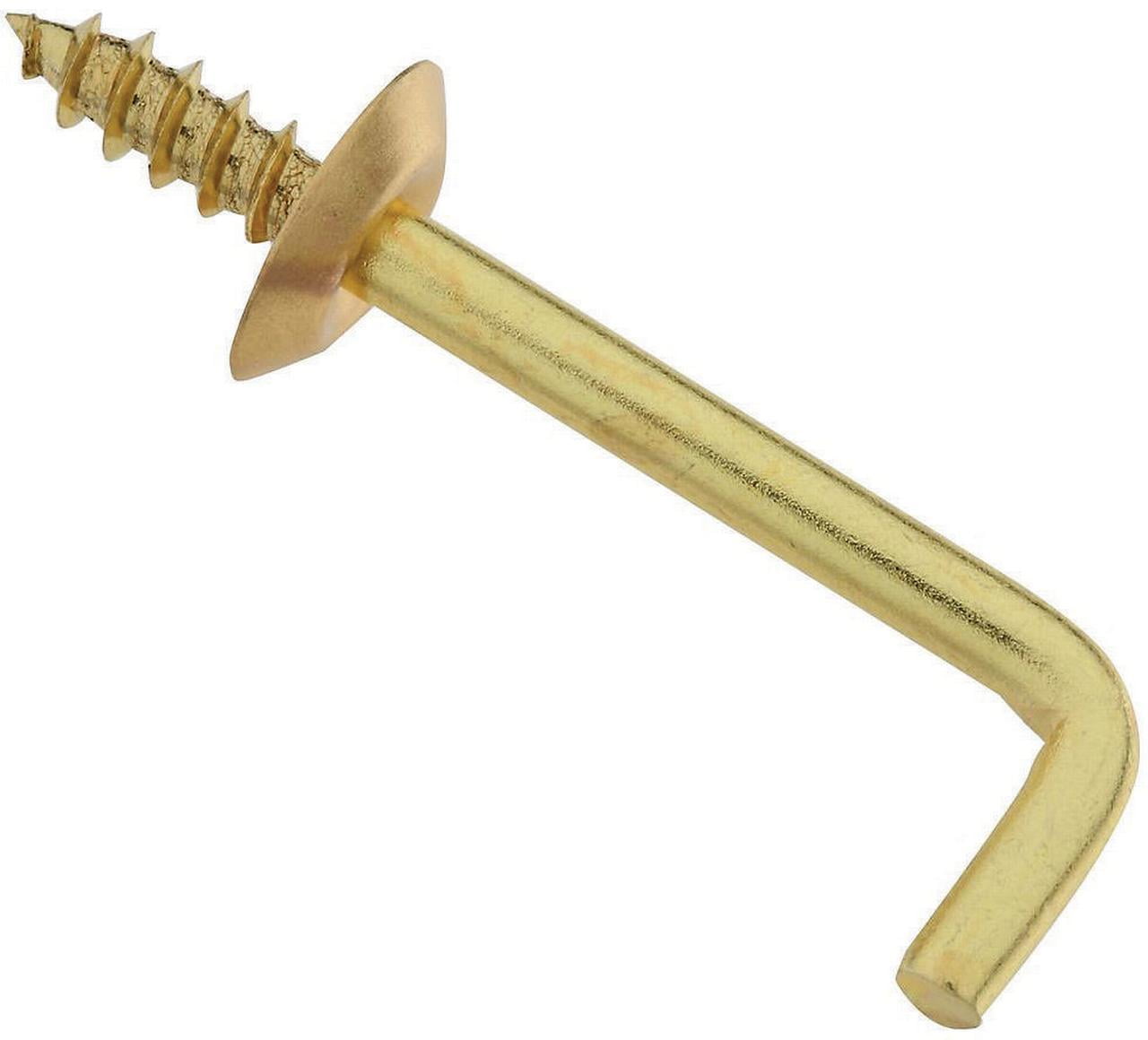 Stanley 75-8540 Solid Shoulder Hook Brass 1-1/2" - Walmart.com