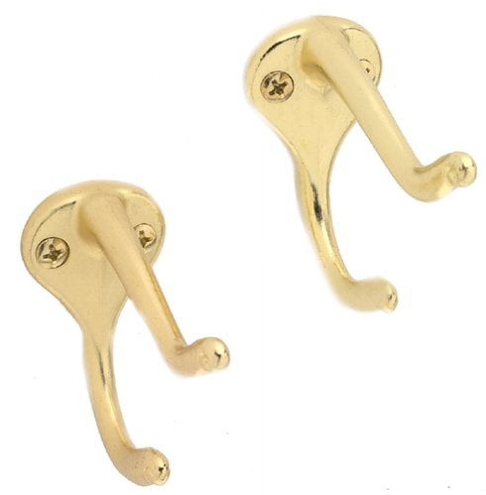 Stanley 756100 Coat & Hat Round Corner Hook, Bright Brass - Walmart.com