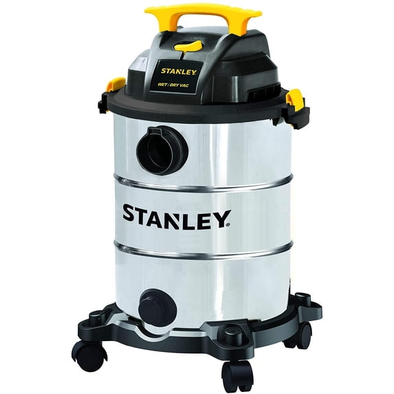 Stanley Wet Dry Vac Cleaner, 8 Gallon, 4 PHP Stainless Steel SL18117 ...