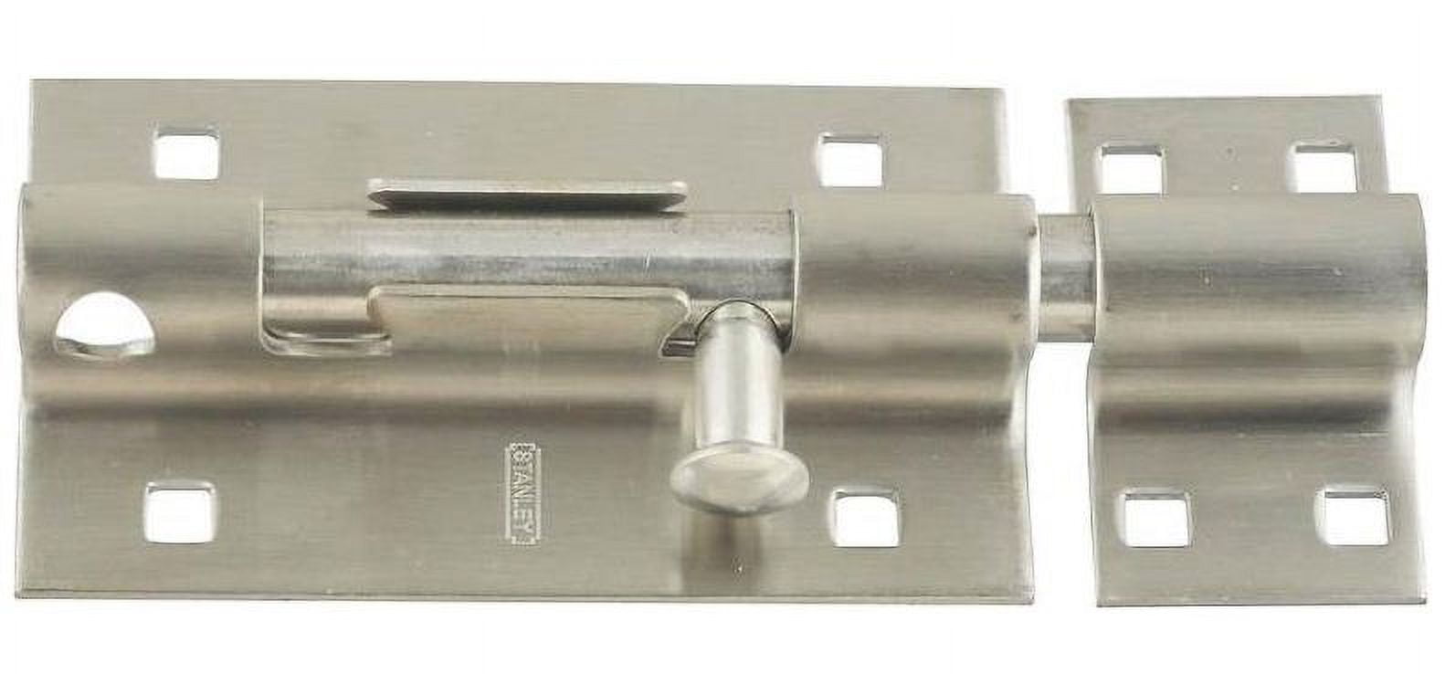 Stanley 808543 Barrel Bolt, Stainless Steel, 5" - Walmart.com