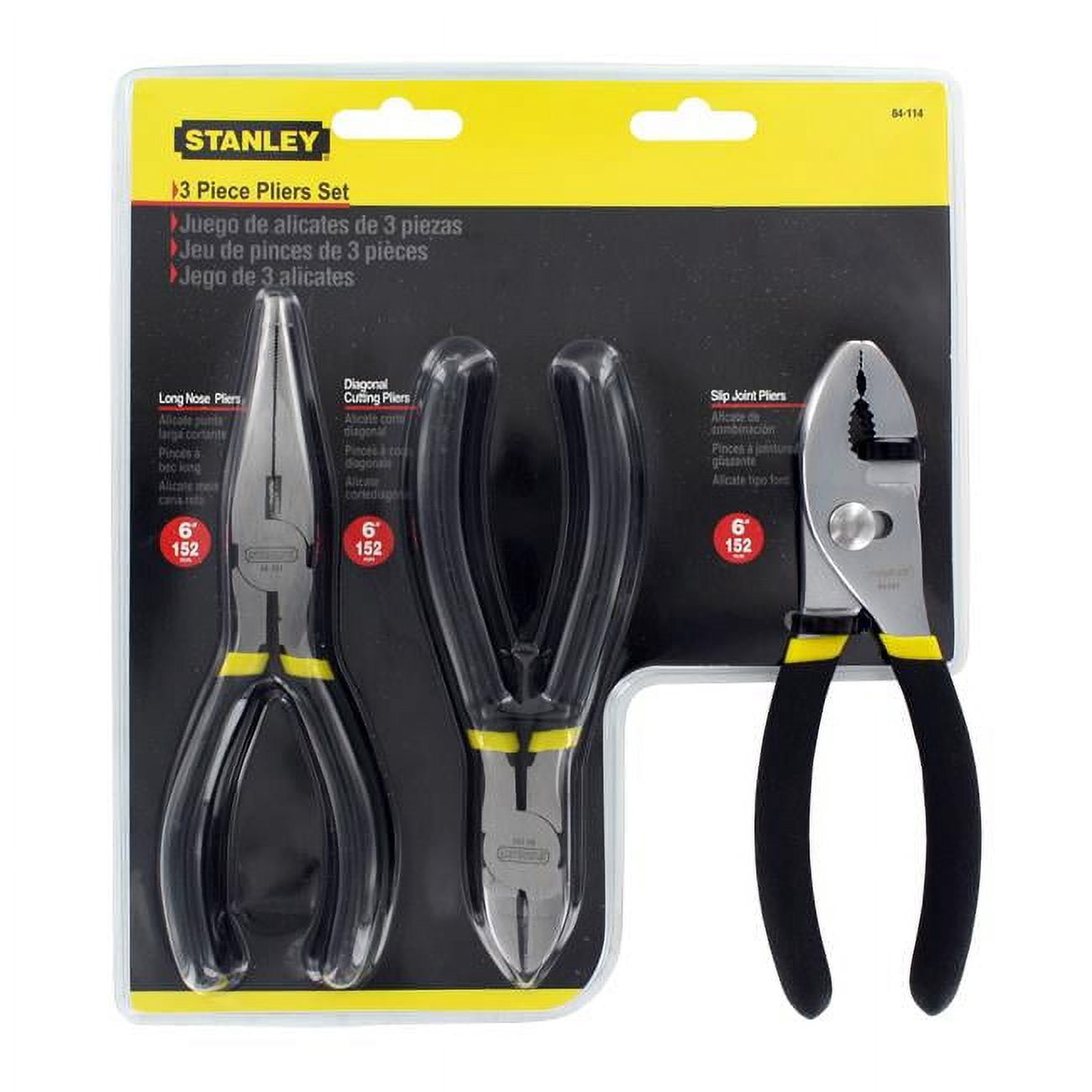 Stanley 84-114 Plier Set, 3 Piece - Walmart.com