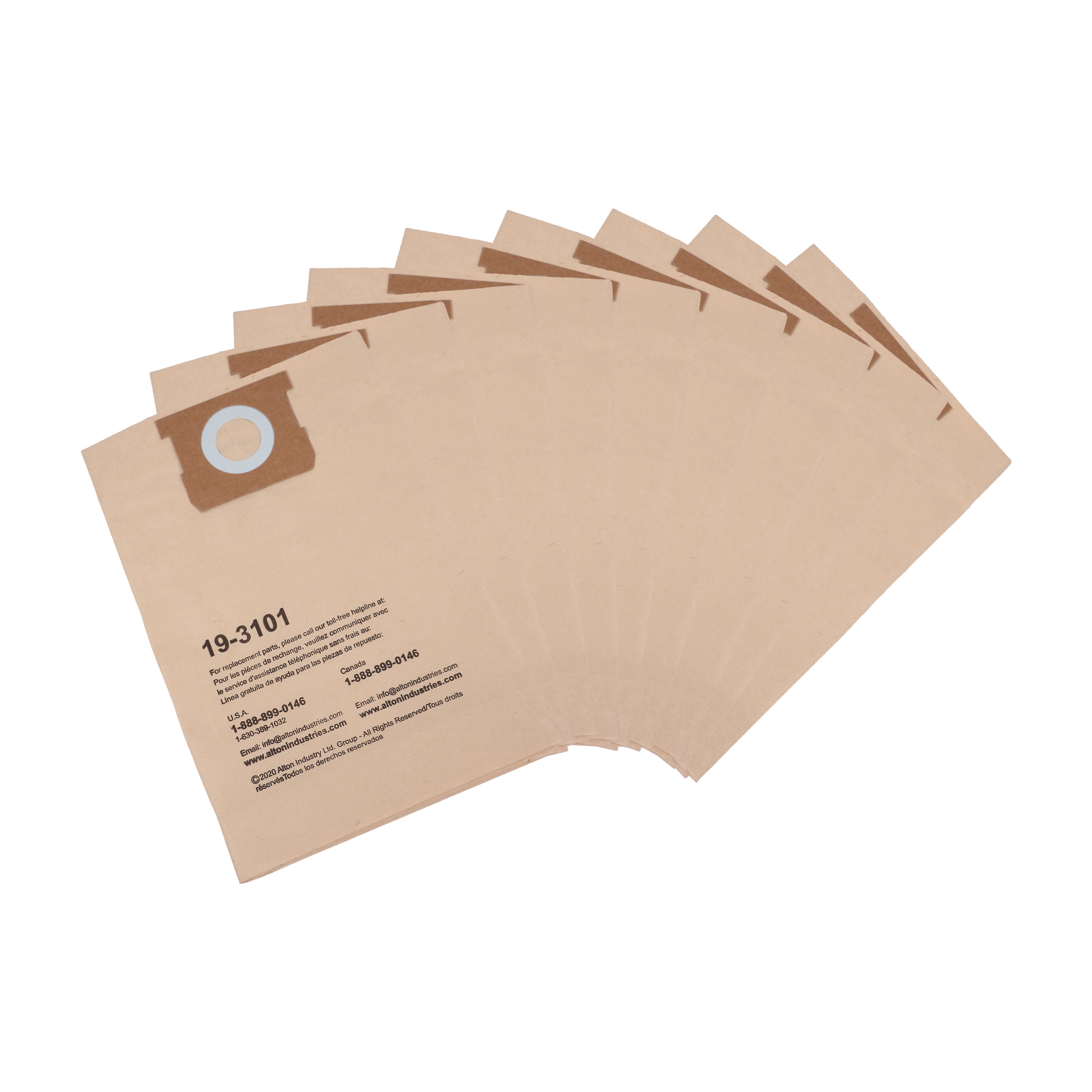 Stanley 9-12 Gallon Disposable Filter Bag for Wet/Dry Vacuums- 3 Packs ...